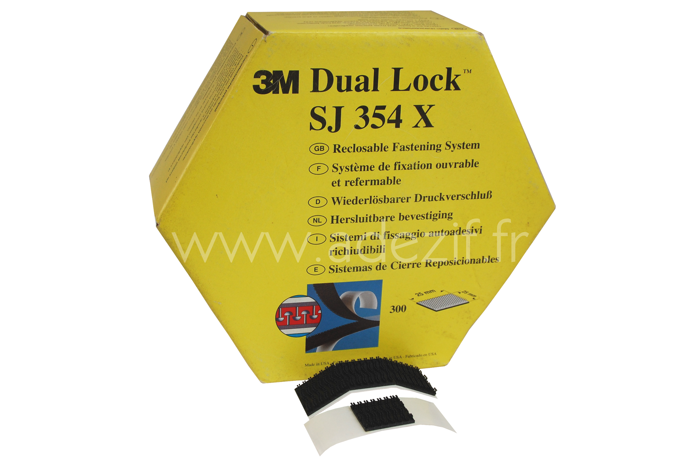3M Dual Lock SJ 3550 standard et auto agrippant
